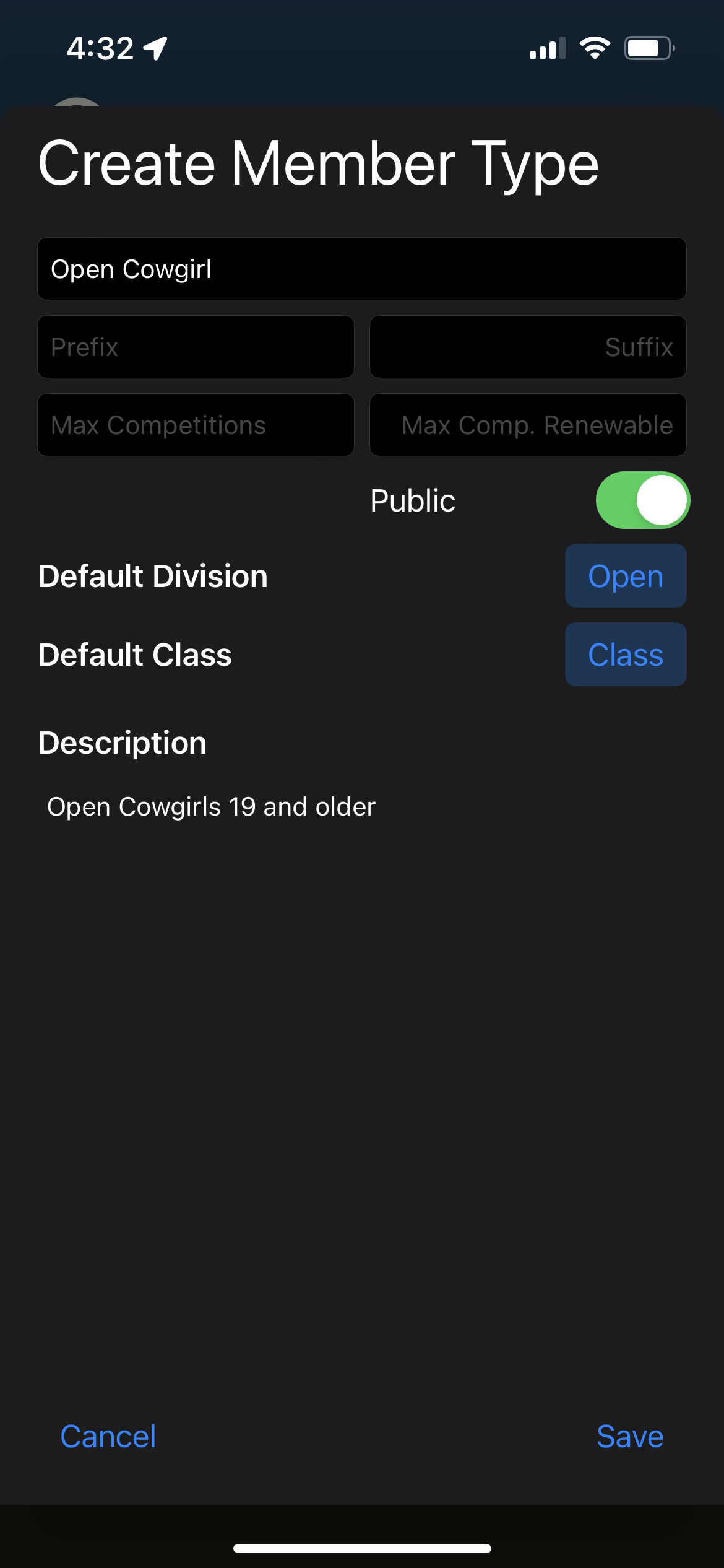 Admin: Continuing Setup: Member Types - RodeoReady