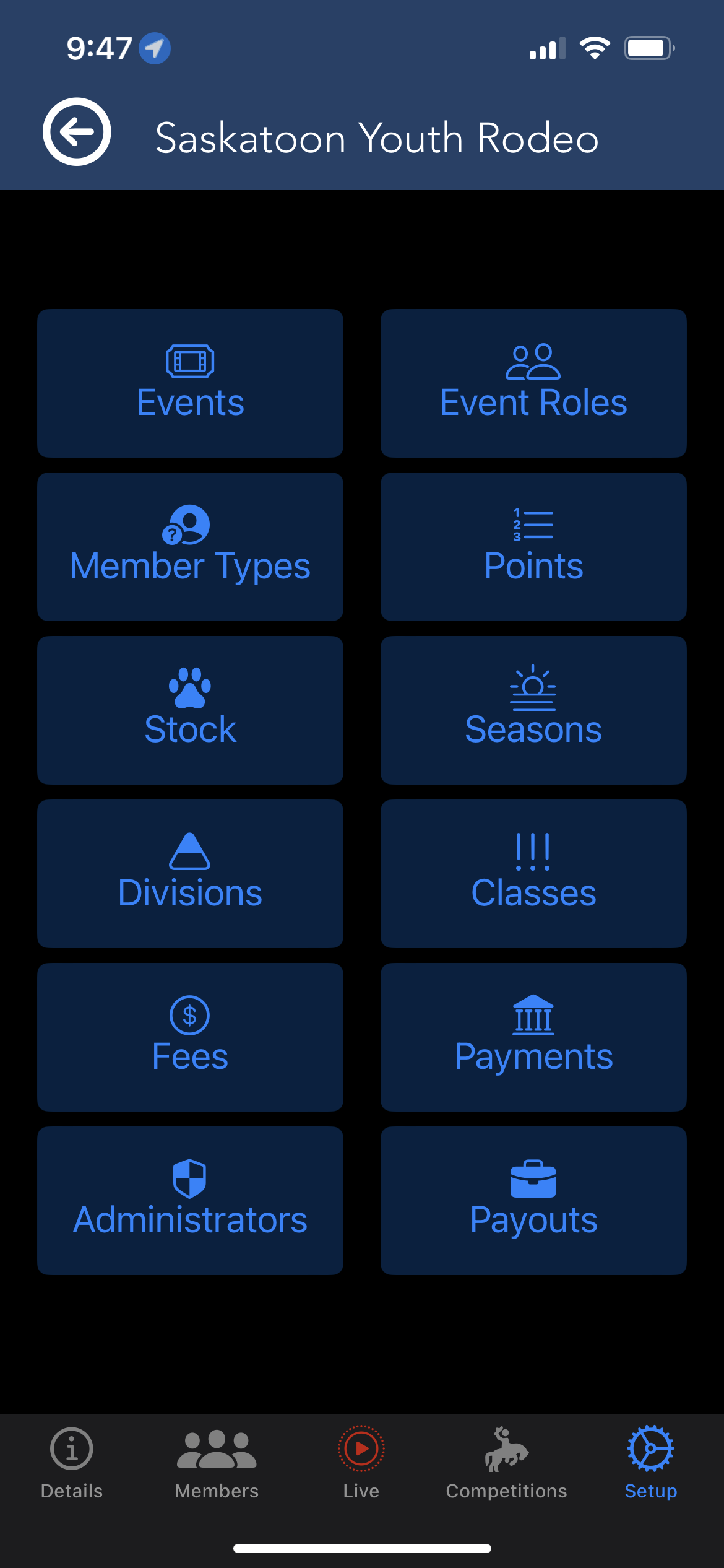 Admin Continuing Setup Rodeoready