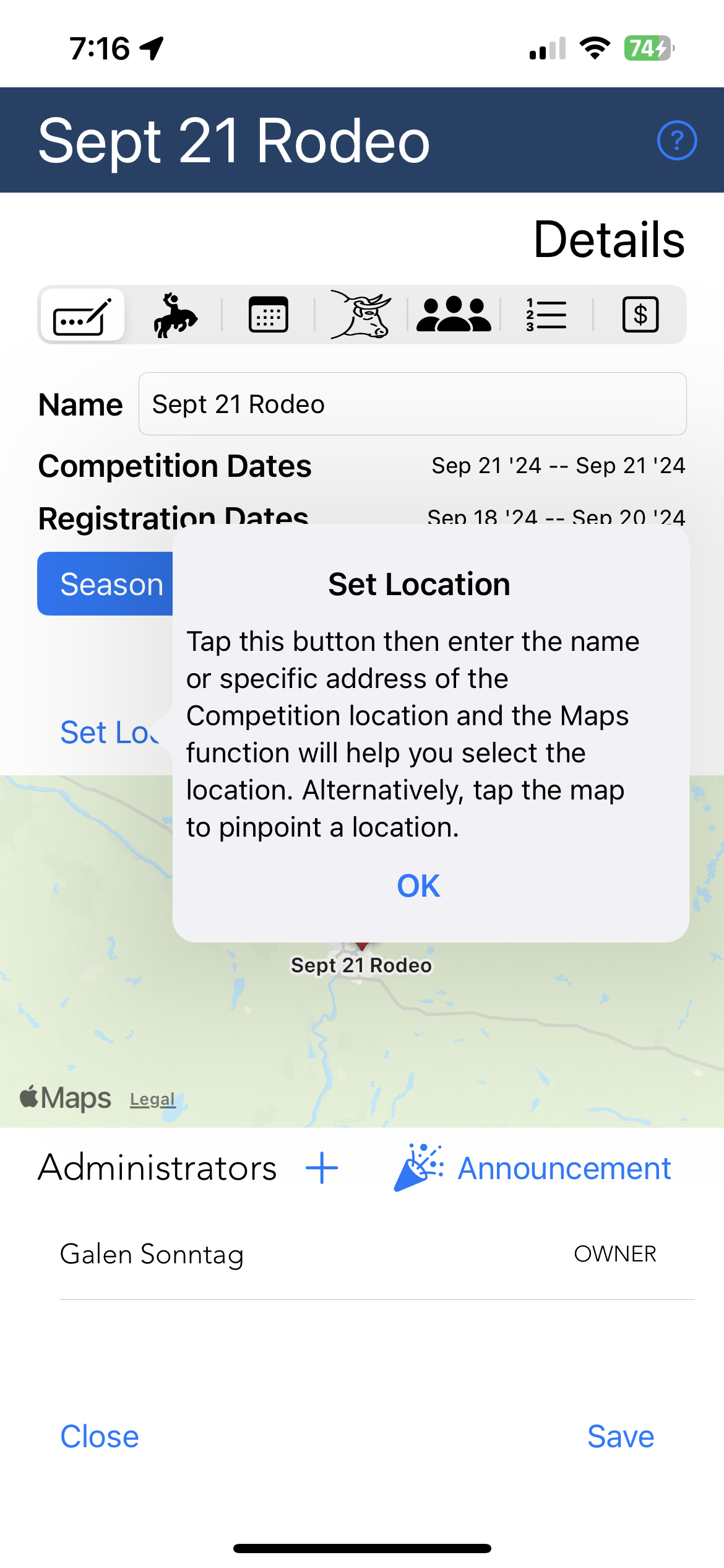 In-App Help System Now For Admins - RodeoReady